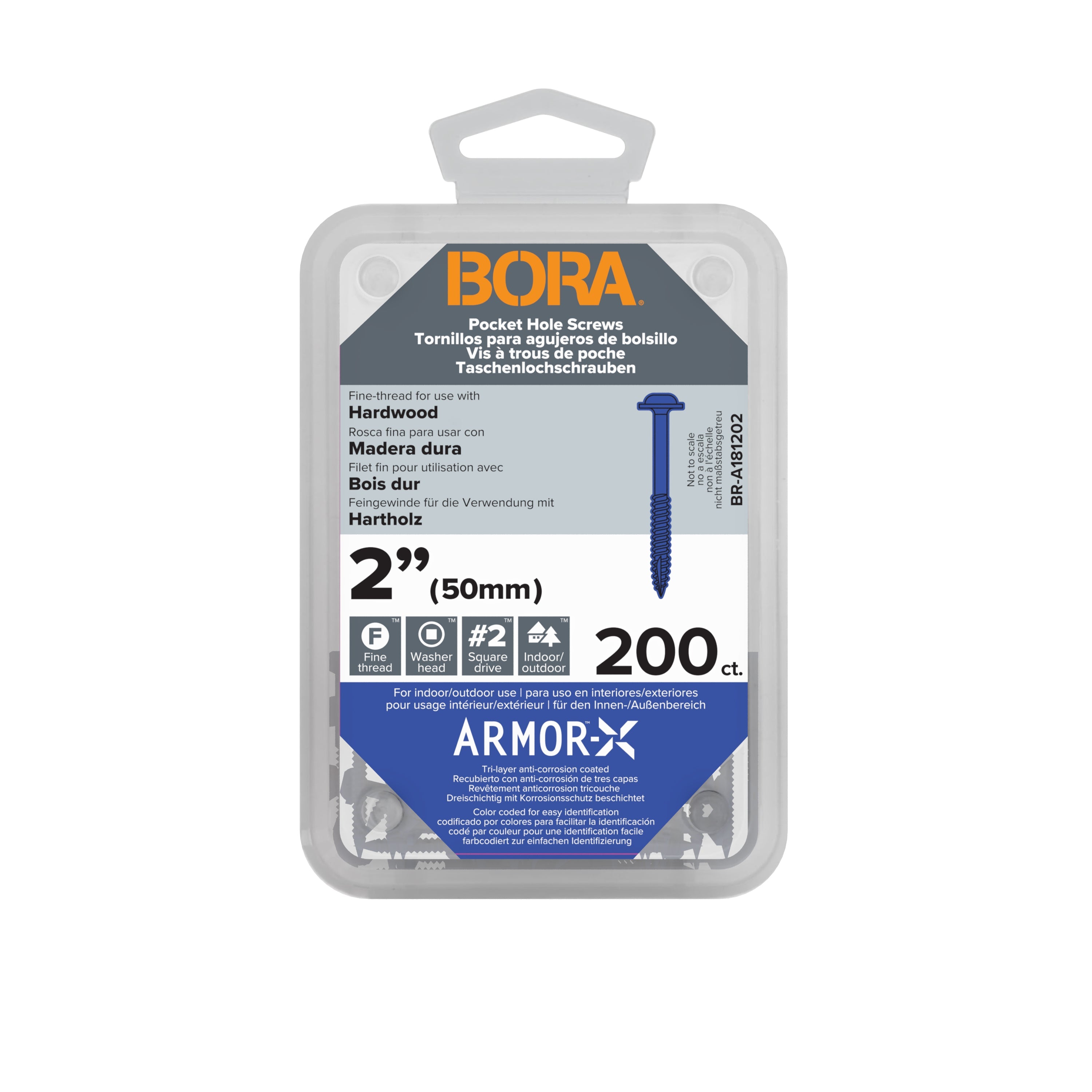 BORA Wood Screws 50mm Fine | 200 Pack – Brisbane Social Woodworking